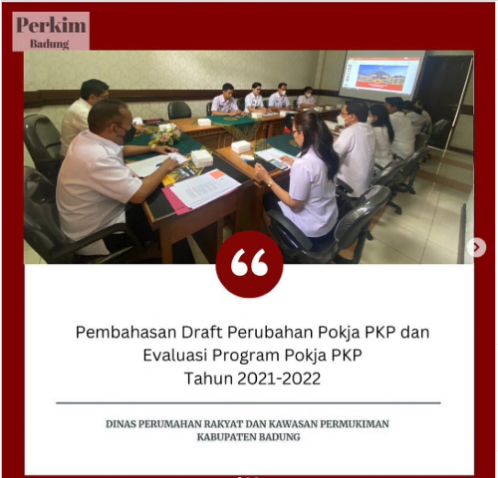 Rapat Koordinasi Evaluasi Program dan Kegiatan Kelompok Kerja Perumahan ...